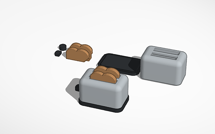 3D design Toaster Timer - Tinkercad