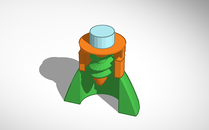3D design Water Turbine - Tinkercad
