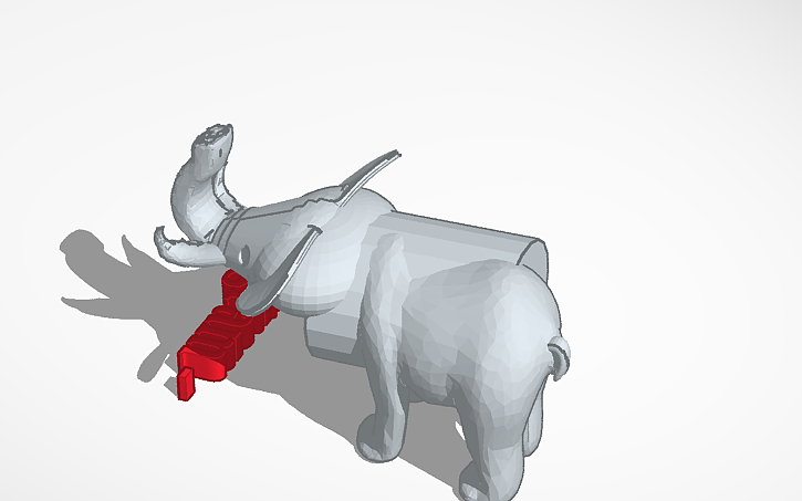 3D design Elephant - Tinkercad