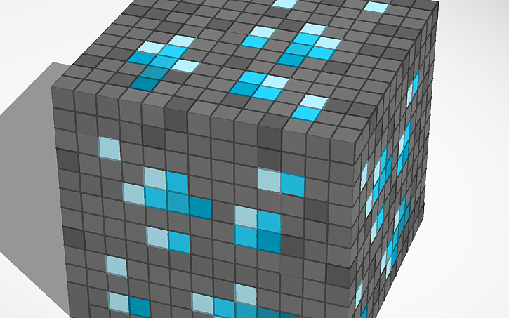 3D design Diamond block - Tinkercad