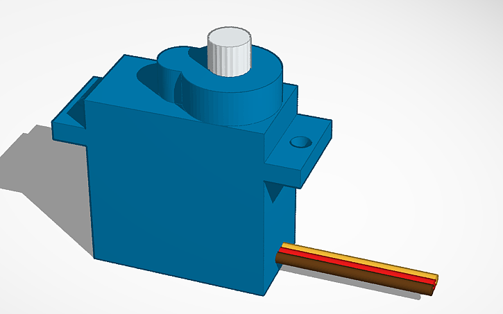 3D design SG90 Servo - Tinkercad