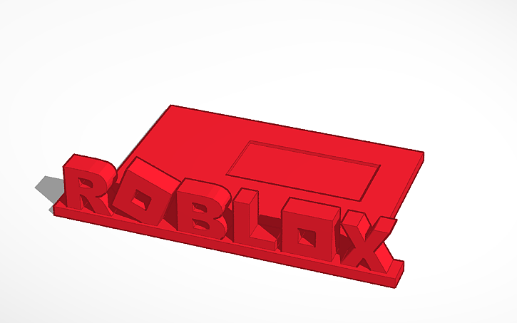 3D design roblox letters - Tinkercad