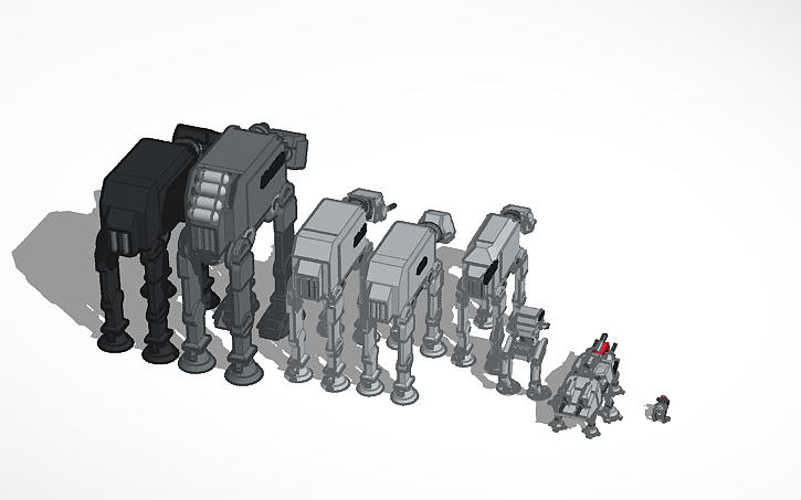 3D design ||First-ORDER|AT-AT|| - Tinkercad