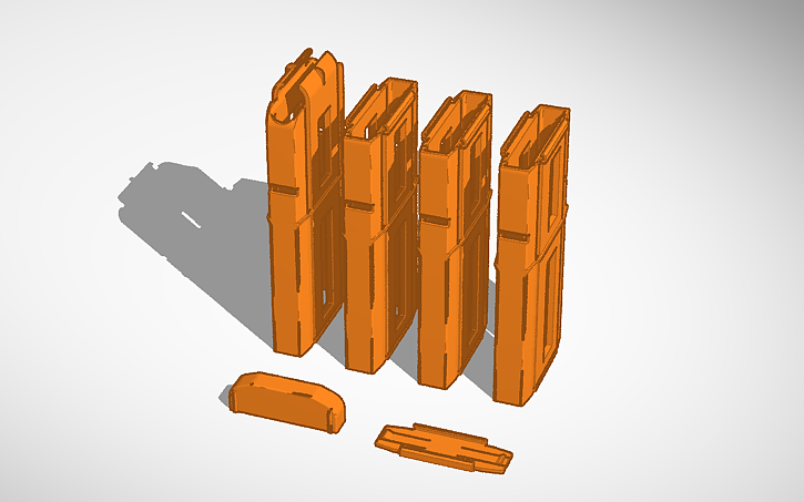 3D design 40 round nerf mag - Tinkercad