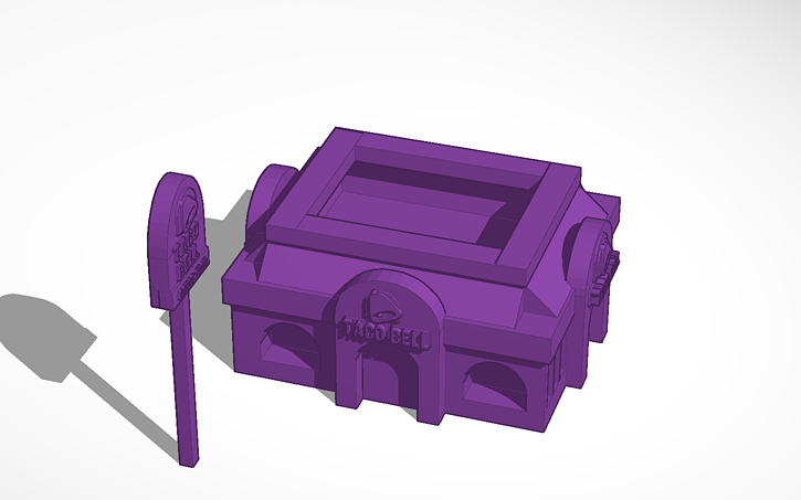 3D design Taco Bell - Tinkercad