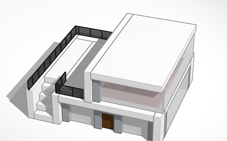3D design Modern House 1 - Tinkercad