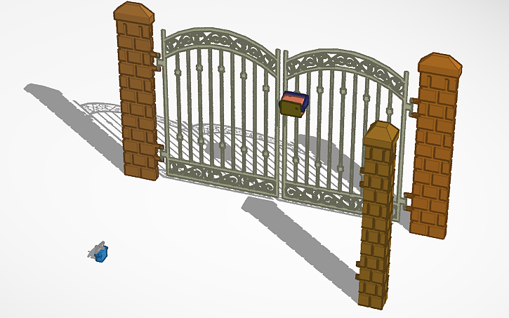 3D design Gate - Tinkercad