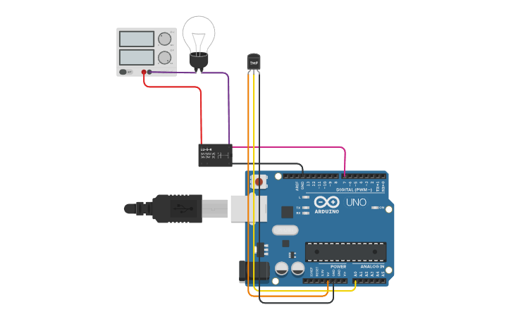 Circuit Design Working With Relay Module Gerondio Tinkercad