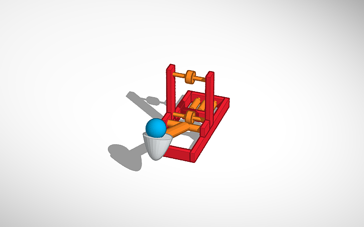 3D design CATAPULT - Tinkercad