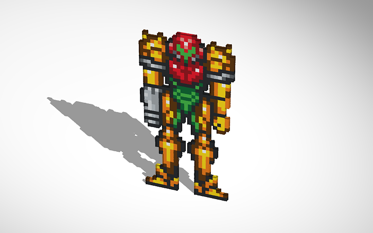 3D design Samus Aran {Super Metroid} - Tinkercad
