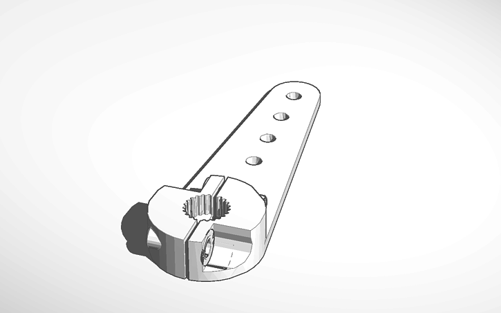 3D design servo arm - Tinkercad