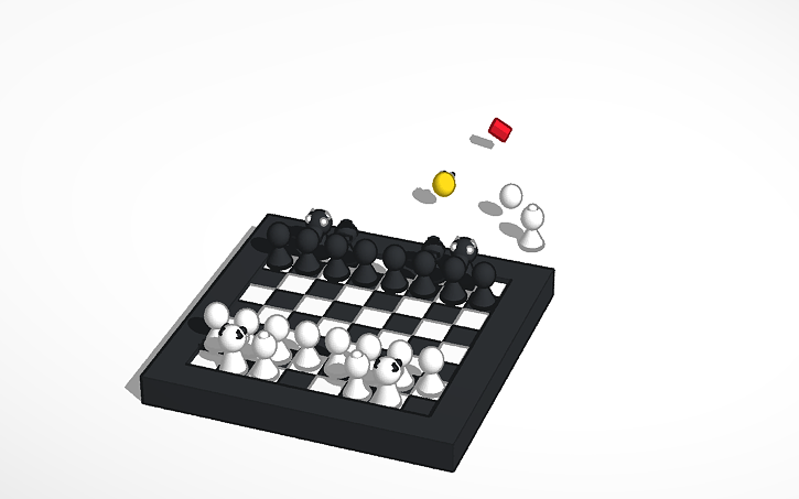 3D design Chess Game - Tinkercad
