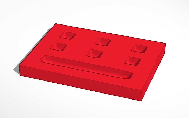 3D design keyboard - Tinkercad
