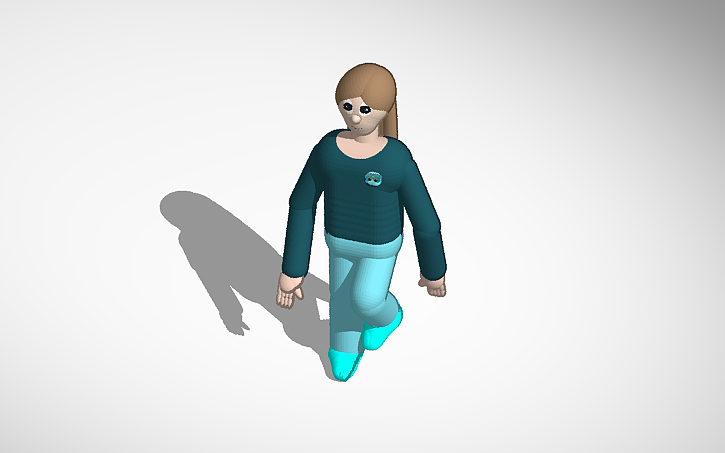 3D design Me doing a walking pose - Tinkercad