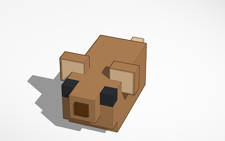 3D design the rat frome cook burgers - Tinkercad