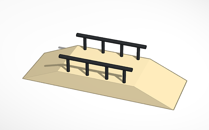 3D design skate ramp - Tinkercad