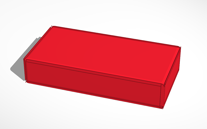 3D design 18.5x47x93mm shorty lipo with rounded edges - Tinkercad