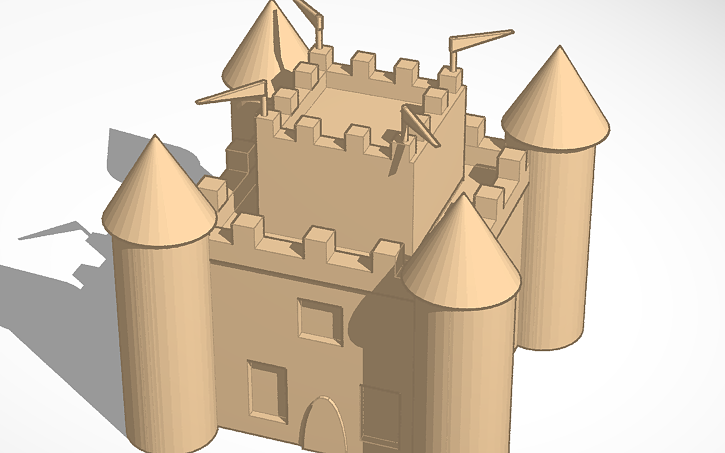 3D design sand castle - Tinkercad