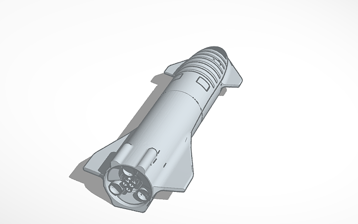 3D design SpaceX Starship - Tinkercad