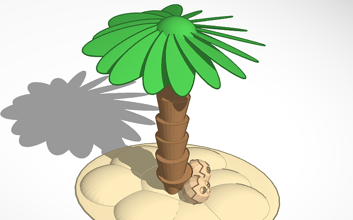 3D design Palm Tree - Tinkercad