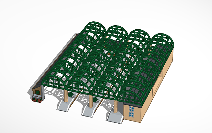 3D design Trackless Knapford Station - Tinkercad