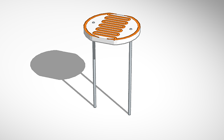 3D design LDR - Tinkercad