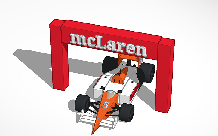 3D design Formula 1 - Tinkercad