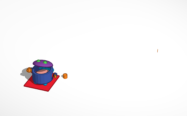 3D design TRASH EATER - Tinkercad