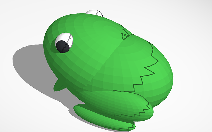 3D design Cute frog! Copyable for a week! 🐸 - Tinkercad