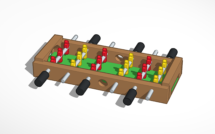 3D design Foosball Table Game - Tinkercad
