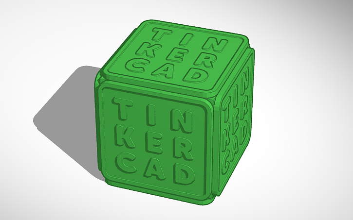3D design green tinkercad block - Tinkercad