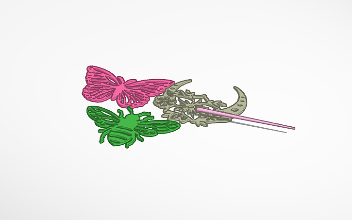 3D design HAIR BUN - Tinkercad