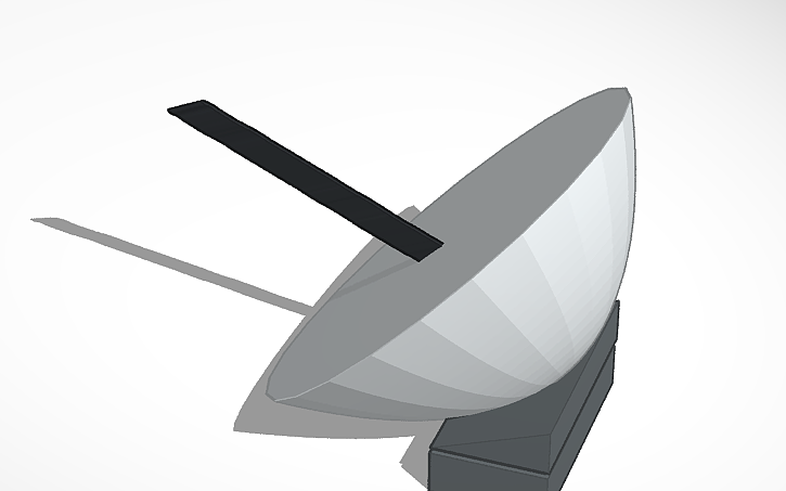 3d Design Uydu Radar Tinkercad