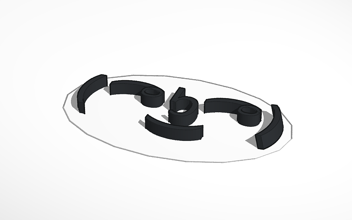 3D design Lenny Face - Tinkercad