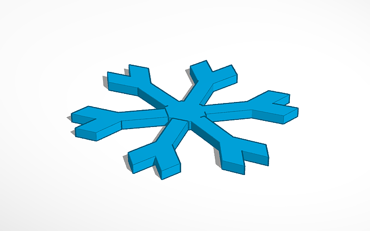 3D design Snowflake - Tinkercad
