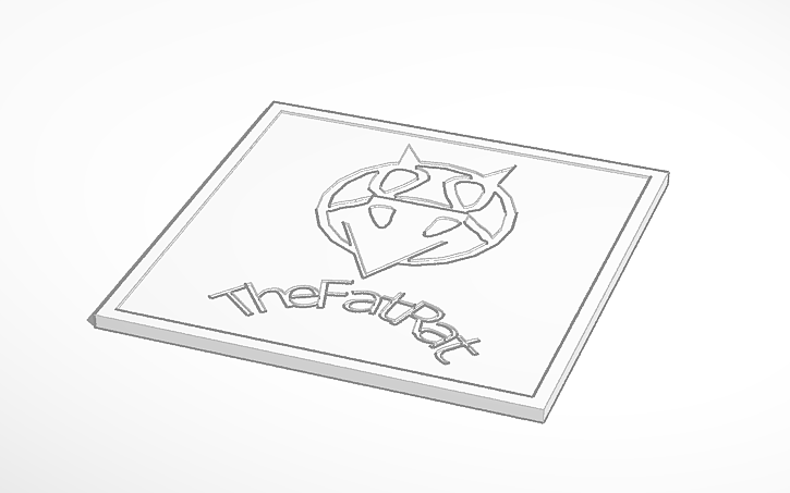 3D design TheFatRat Logo - Tinkercad