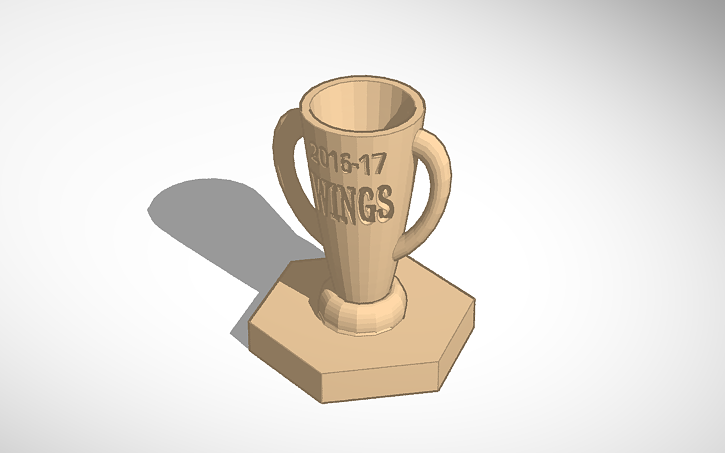 3D design TROPHY-ver-5-Aldridge - Tinkercad