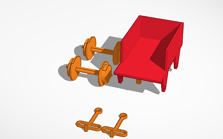 3D design Hafner Overland flyer tender Kit (motorised) - Tinkercad