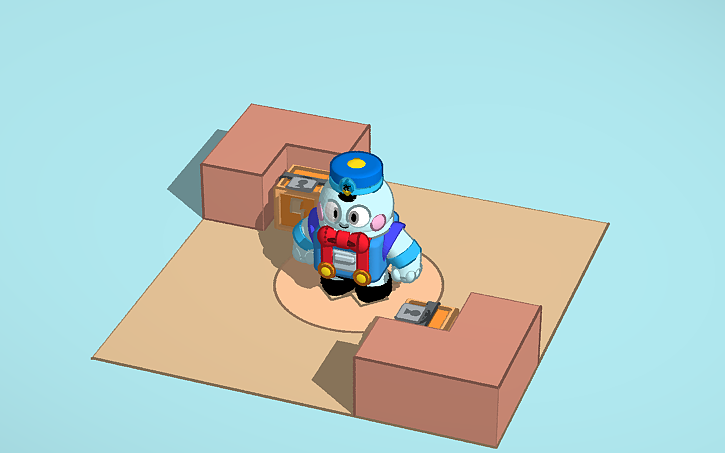 3D design Lou Brawl Stars - Tinkercad