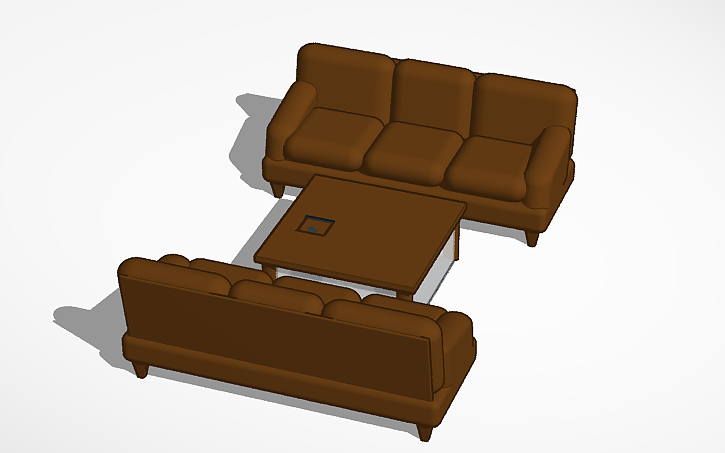 3D design Coffee table with built in fish tank - Tinkercad