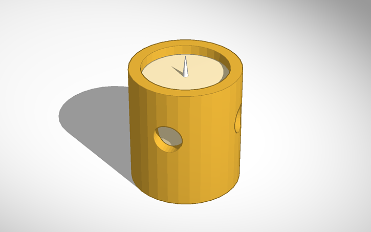 3D design candle - Tinkercad