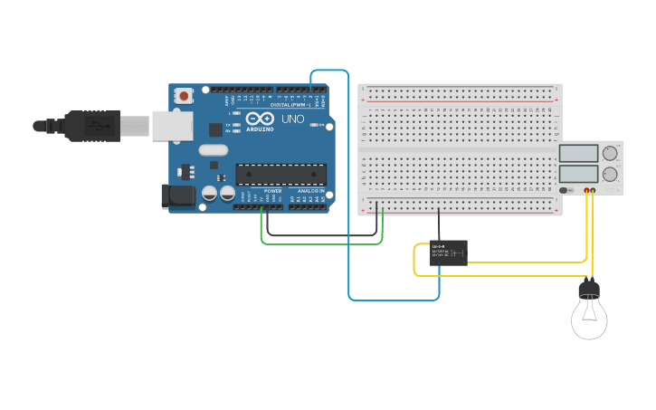 Circuit Design Relay Tinkercad