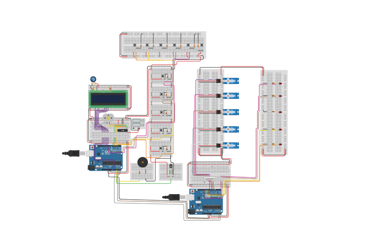 Circuit design Laggy elevator - Tinkercad