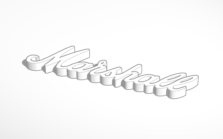 3D design Marshall Logo - Tinkercad