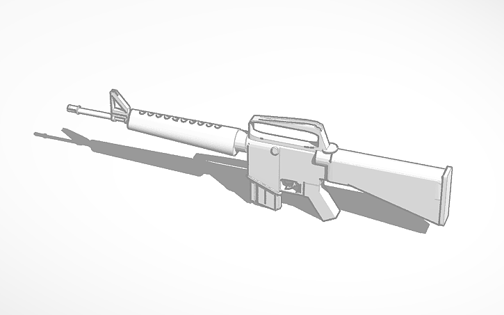 3D design M16A1 Mesh - Tinkercad