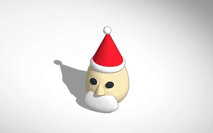 3D design Santa - Tinkercad