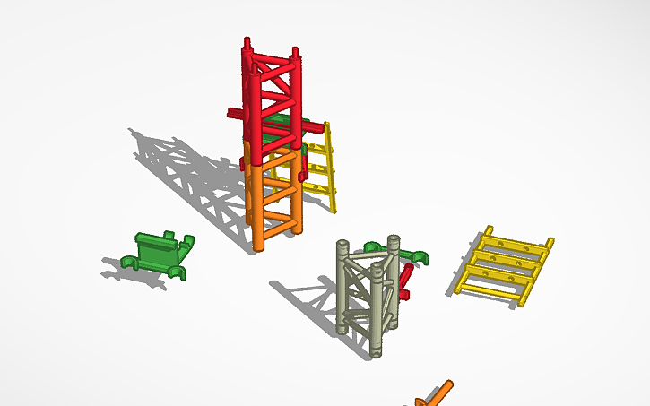 3D design tower - Tinkercad