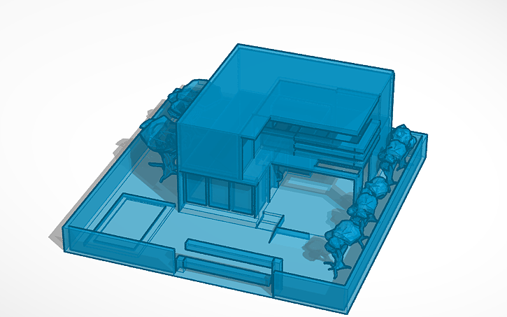 3D design Glass house - Tinkercad
