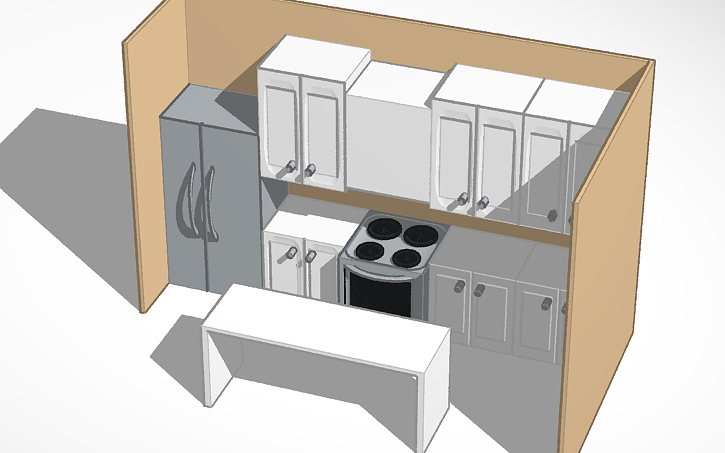 3D design kitchen - Tinkercad