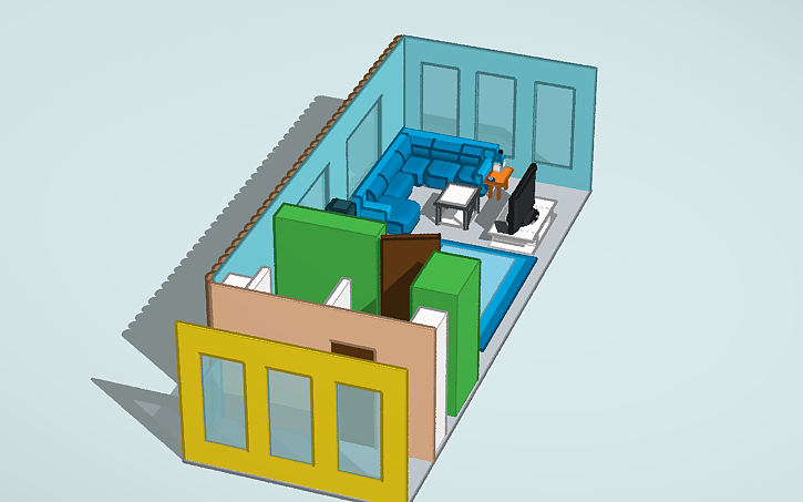 3D design Copy of Interior Design Challenge - Tinkercad